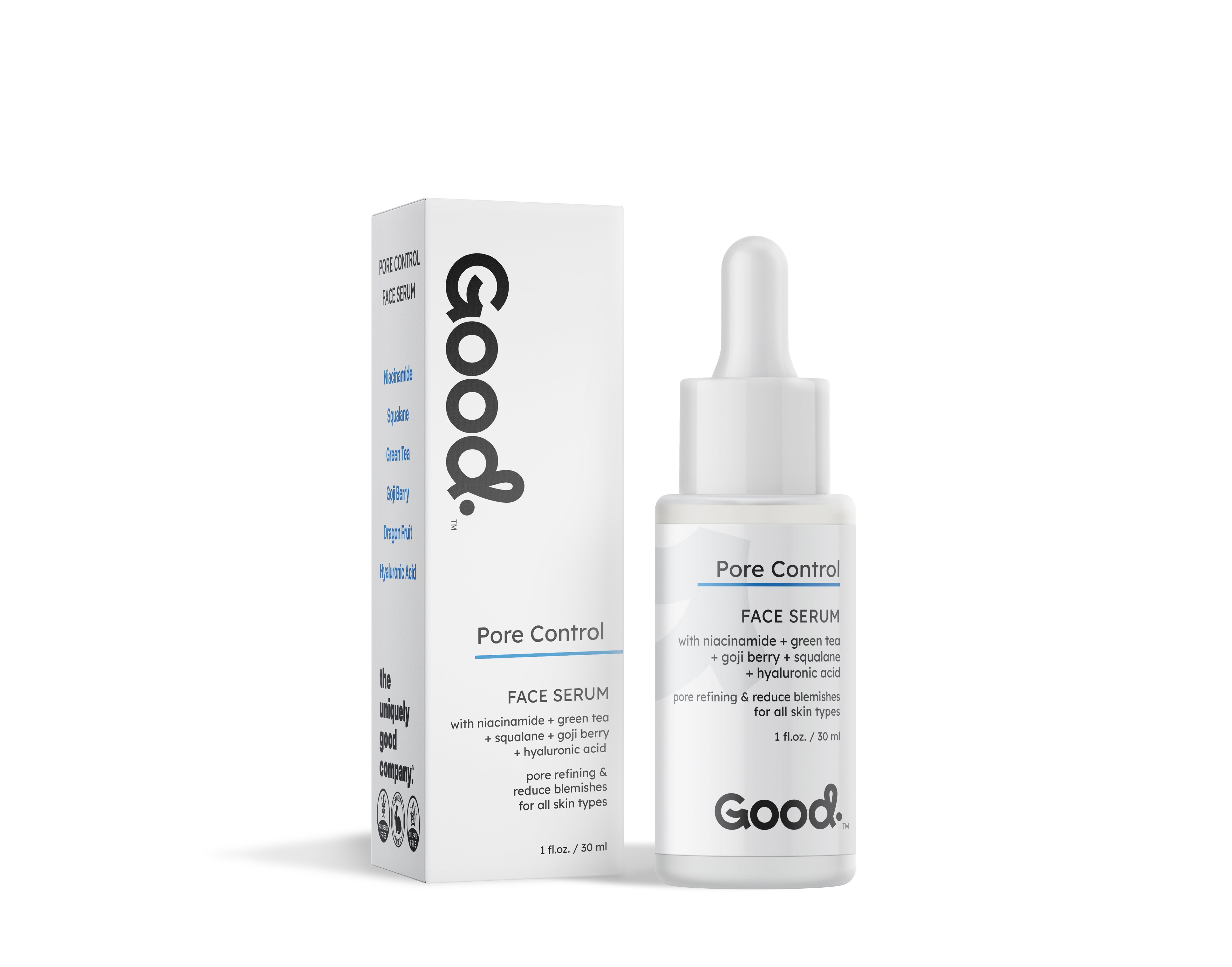 niacinamide hyaluronic acid pore control face serum
